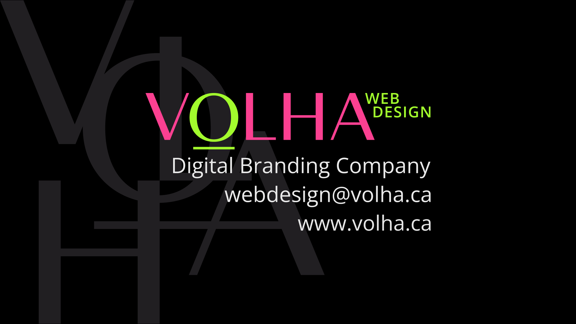 Contact VOLHA Web Design